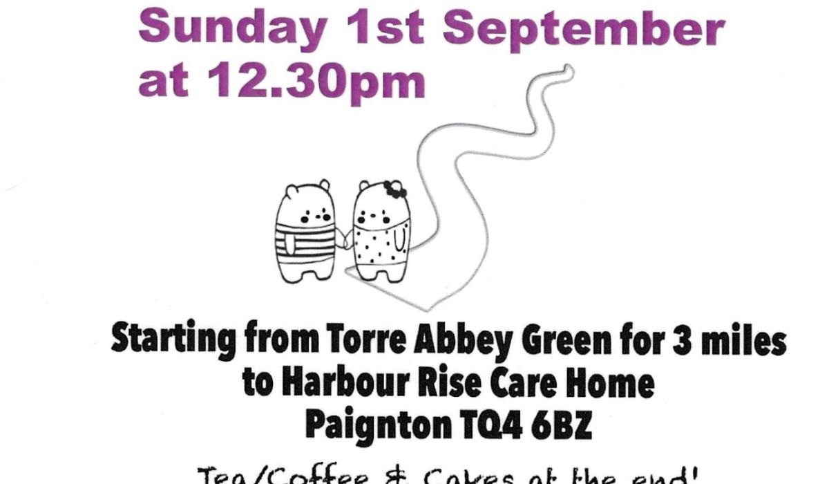 Sponsored walk to help Torbay charity - Torbay Today