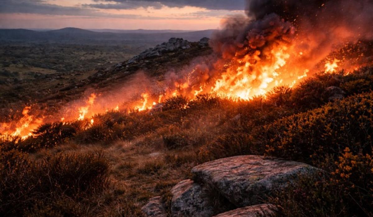 Uncontrolled wildfires on Dartmoor prompt police and fire service ...