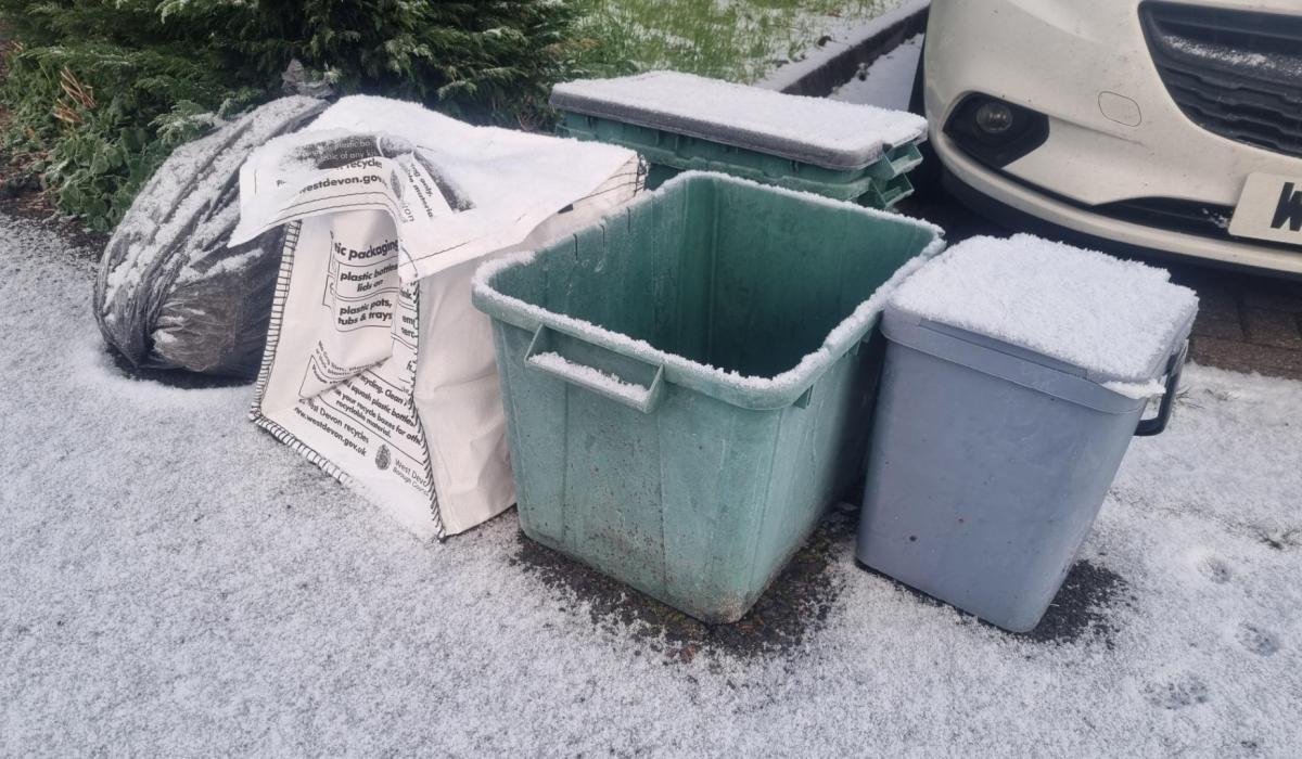 Snow and ice bring bin and waste collection disruption to Tavistock and ...