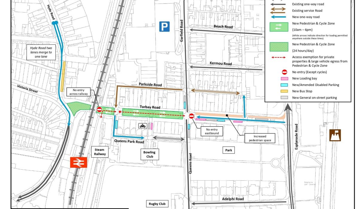 Works starts on new pedestrianisation scheme in Torbay Road - Torbay Today
