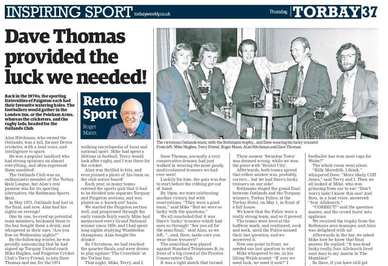 Remembering the unrivalled passion of Bay sports legend Roger Mann ...