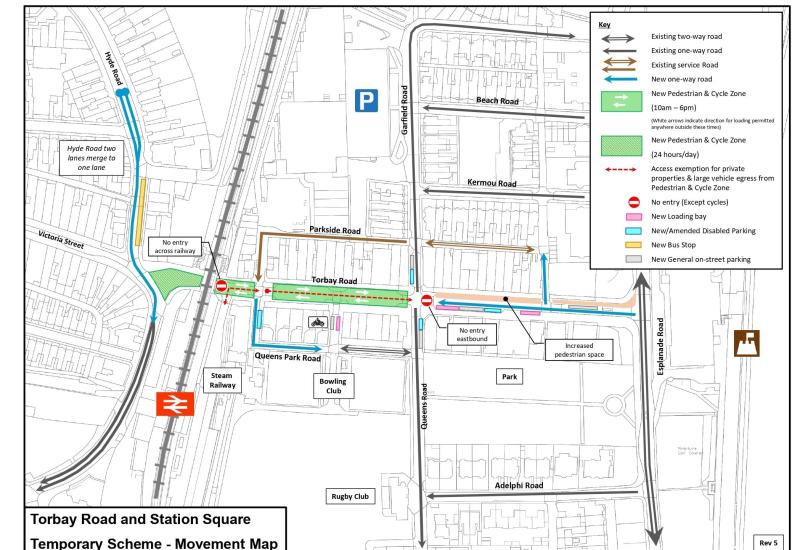 Works starts on new pedestrianisation scheme in Torbay Road - Torbay Today