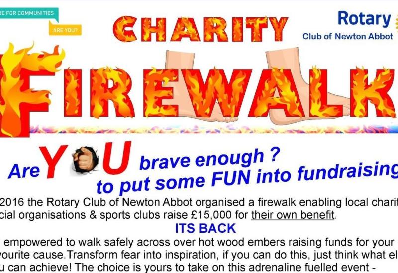 Are you brave enough to take part in charity firewalk? - Torbay Today
