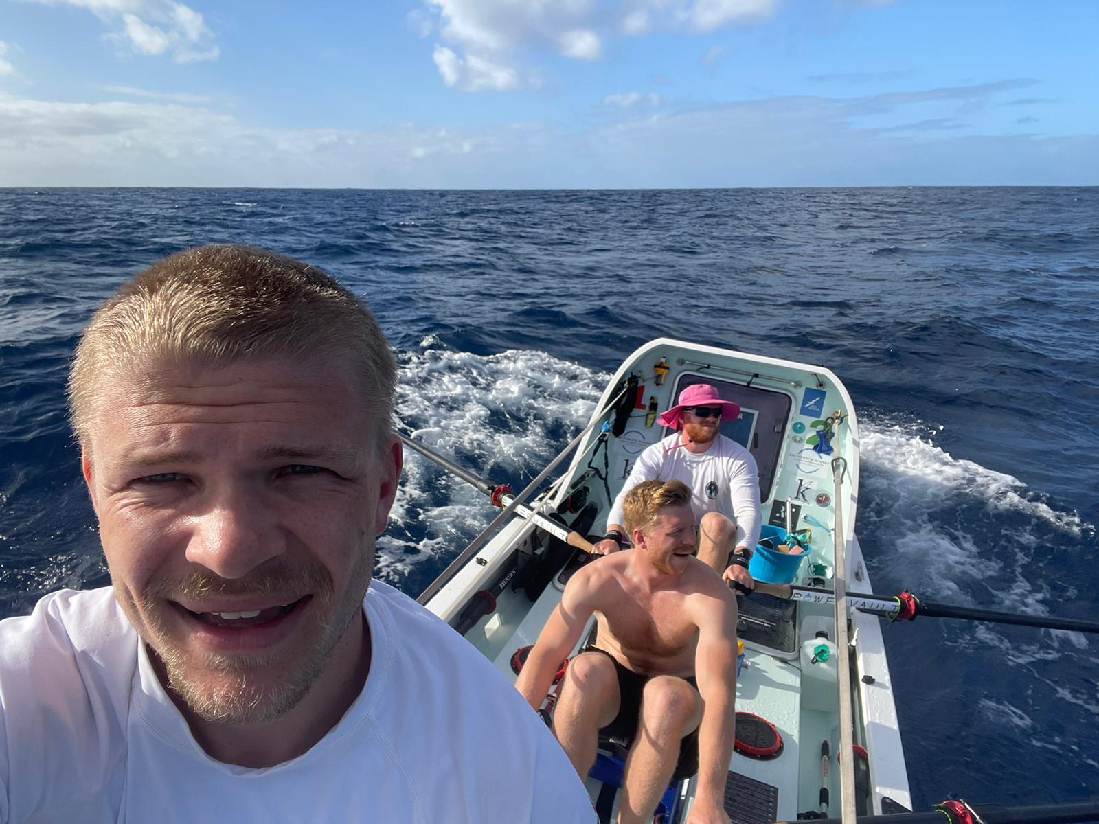 Atlantic rowers celebrate Christmas with satellite call - plus sharks ...